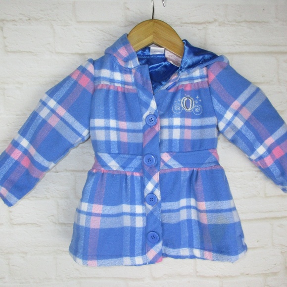 Disney | Jackets & Coats | Disney Girls 2t Cinderella Hooded Pea Coat ...